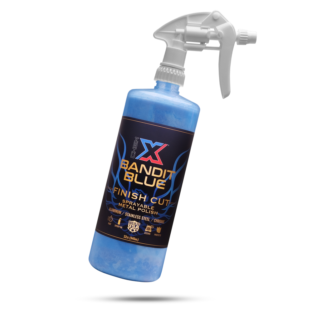 Bandit Blue: Finish Cut Sprayable Metal Polish - Chem-X