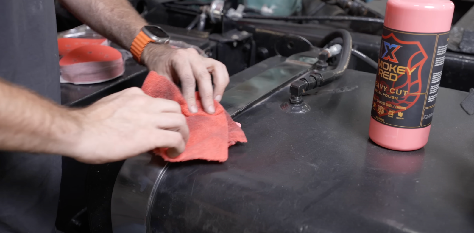 Heavy Cut Metal Polish Smokey Red – Chem-X