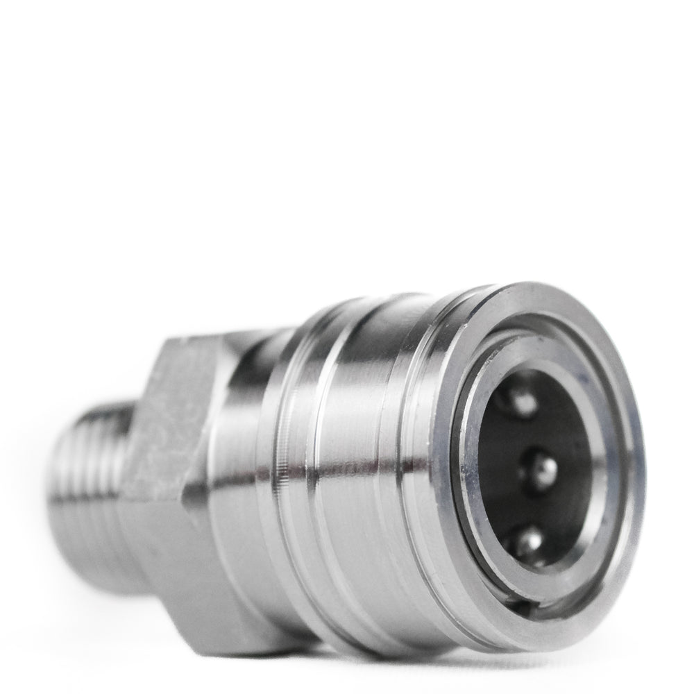 MTM 24.0064 - 3/8" Male Thread QC Coupler - Stainless - Chem-X