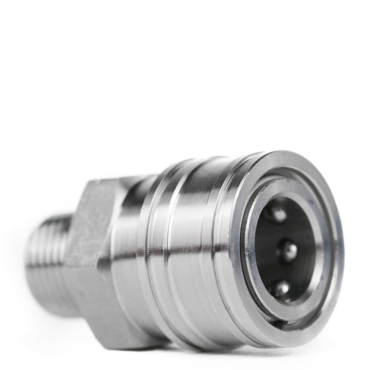 MTM 24.0064 - 3/8" Male Thread QC Coupler - Stainless - Chem-X